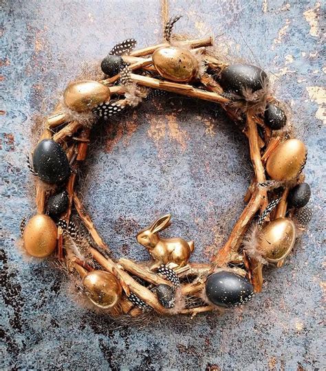 Великденски венец Празнични украса Ръчно изработени Великден наближава Създайте праз