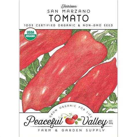 San Marzano Tomato Seeds Organic