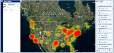 Heat Map Representation Of Dynamics Crm Data In Crm Dashboards Microsoft Dynamics 365 Crm Tips