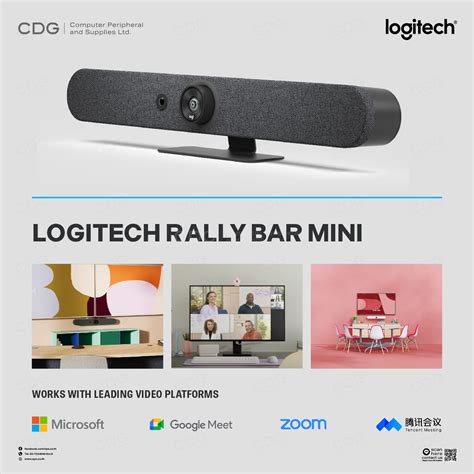 Logitech Rally Bar Mini Video Bar Conference Amr Ap Graphite