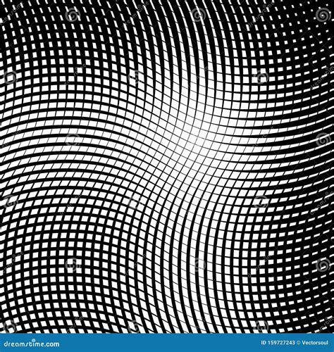 Warp Free Form Reticular Array Matrix Of Lines Complex Geometric Net Web Cellular Pattern