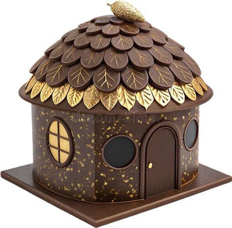 Fairytale Candy Hut With Adorable Design Clipart Stock Illustration