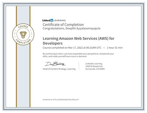 Deepthi A On Linkedin Certificate Of Completion