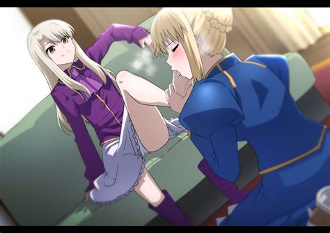 Higuhigu2 Artoria Pendragon Fate Illyasviel Von Einzbern Saber