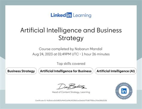 nabarun mandal on linkedin certificate of completion
