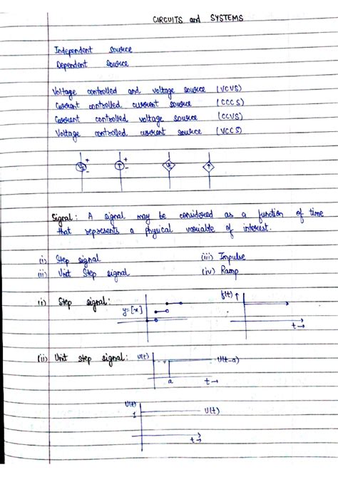 C S Notes Circuits Systems Studocu