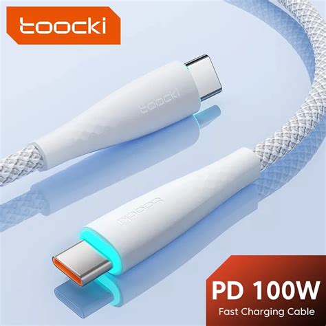 Jual Toocki Pd W Usb C To Type C A Fast Charging Cable Light Indicator Shopee Indonesia