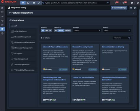 Introducing The Tanium Integrations Gallery For Tanium Cloud Discover Deploy And Manage Joint