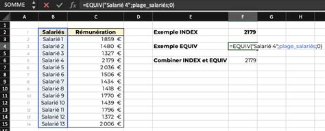 Index Equiv Chercher Des Données Dans Excel 2025