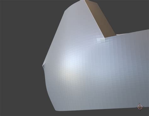 modeling problem with edge creases using subdivision surface