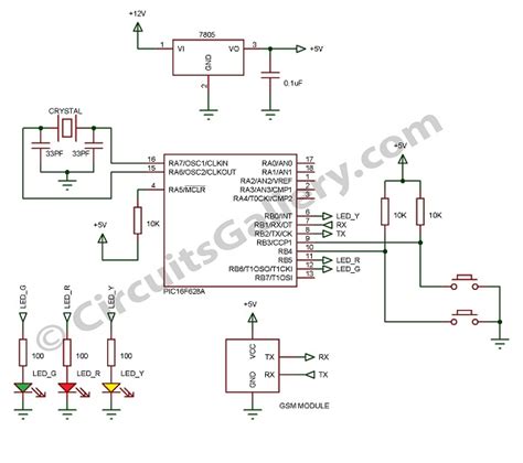 How To Interface Gsm Module With Pic16f877a Microcontroller At Alice