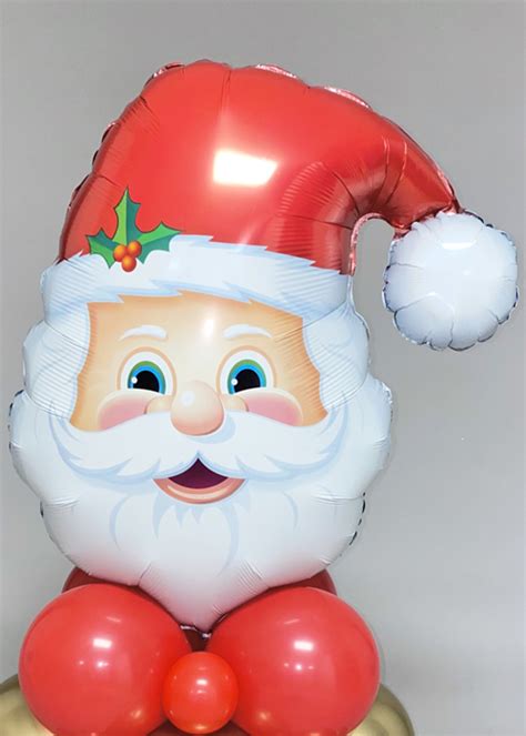 Santa Claus Inflated Christmas Balloon Stack Q20566 STACK Struts