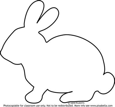 Simple Rabbit Outline