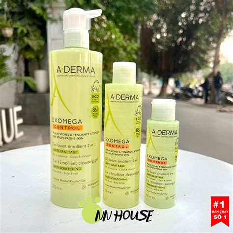 Sữa Tắm Aderma Exomega Bebe 3in1 Dạng Gel Tắm Kiêm Dầu Gội đầu Da Khô