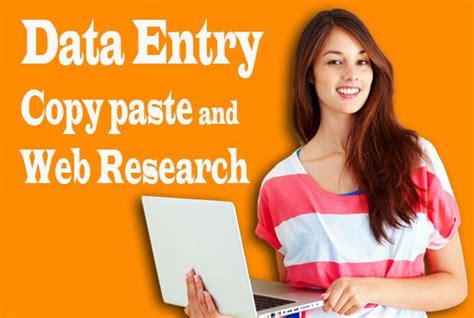 Data Entry Copy Paste And Web Research For You Web Research Data