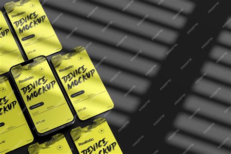Premium Psd Realistic Phone Mockup Template For App And Ui Design