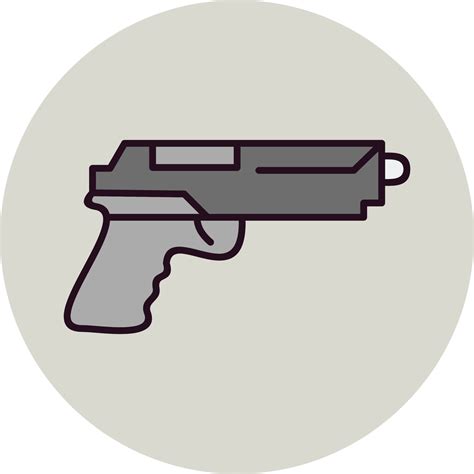 Hand Gun Vector Icon 18816532 Vector Art At Vecteezy