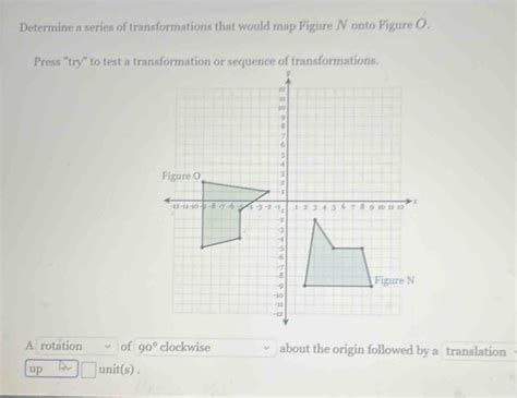solved determine a series of transformations that would map figure n