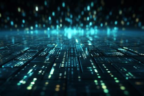 Premium Ai Image Binary Code Waves Depict Data Flow Digital Security In Internet Technology