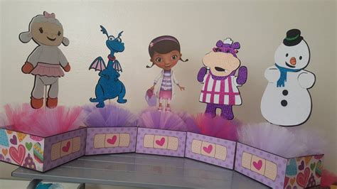 3 Doc Mcstuffins Centerpiece Table Decoration Birthday Etsy