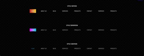 Boxe Responsive Navbar Hover Effect Css3 Collection By Meteros