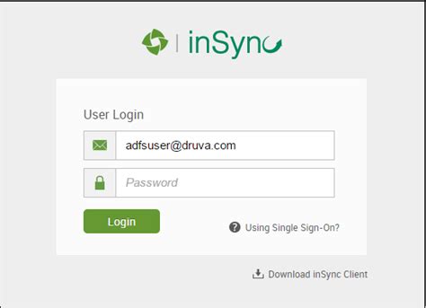 how to restrict insync client activation and web access to corporate