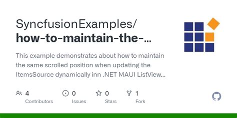 github syncfusionexamples how to maintain the scroll position when