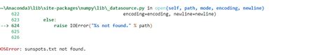 Jupyter Anaconda Error While Loading Text File Into Python Stack