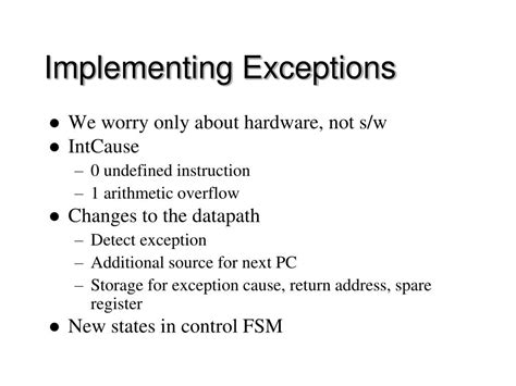 ppt ece cs 552 microprogramming and exceptions powerpoint