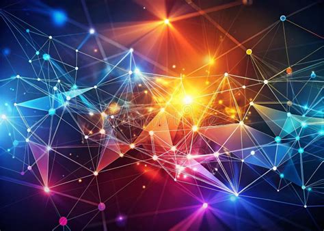 Dynamic Triangle Structure Abstract Geometric Background For Science