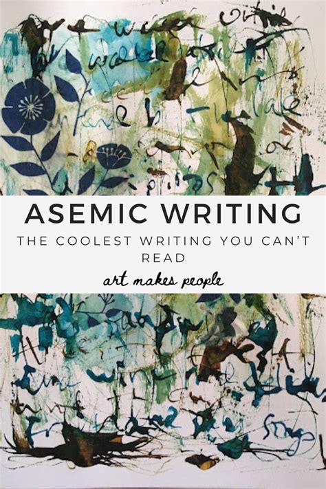 Asemic Writing Reading Art Writing Art Abstract Writing