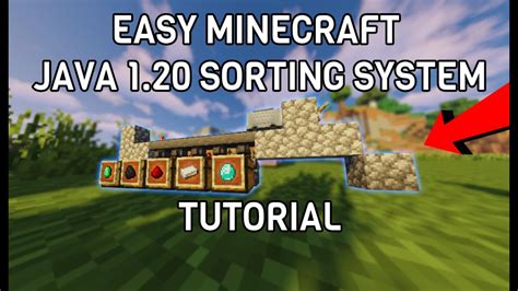 Easy Minecraft Automatic Sorting System Tutorial 120 Youtube