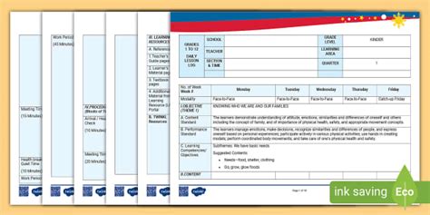 Matatag Curriculum Based Kindergarten Lesson Plan For Quarter 1 Week 7