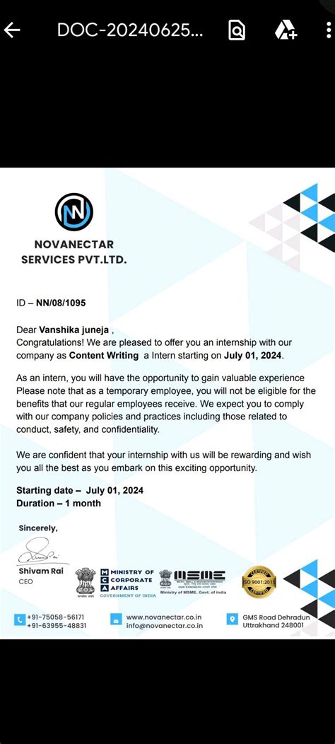 Vanshika Juneja On Linkedin Novanectar Services Pvt Ltd