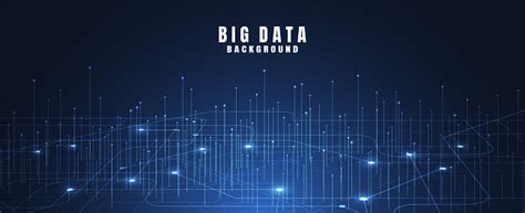 빅 데이터와 추상 기술 배경입니다 인터넷 연결 과학 및 기술 분석 개념 그래픽 디자인의 추상적 인 감각 벡터 일러스트 0명에