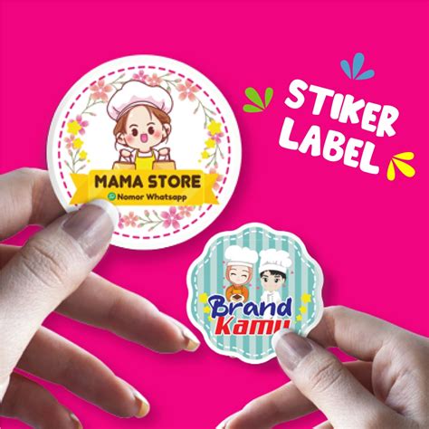 Jual Stiker Label Kemasan Stiiker Label Makanan Stiker Label Hampers Stiker Label Box