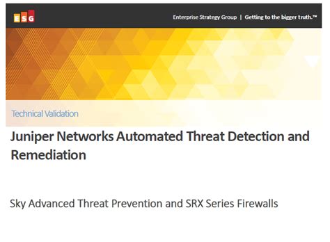 Juniper Networks Automated Threat Detection And Remediation