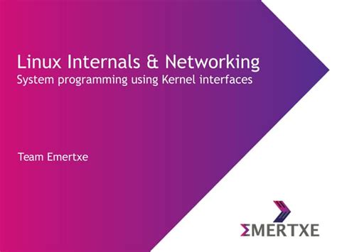 Linux Internals And Networking Pdf