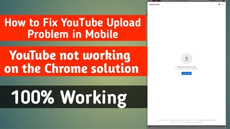 How To Fix Youtube Videos Upload Problem In Chrome 2020 Chrome Browser Youtube Video Upload
