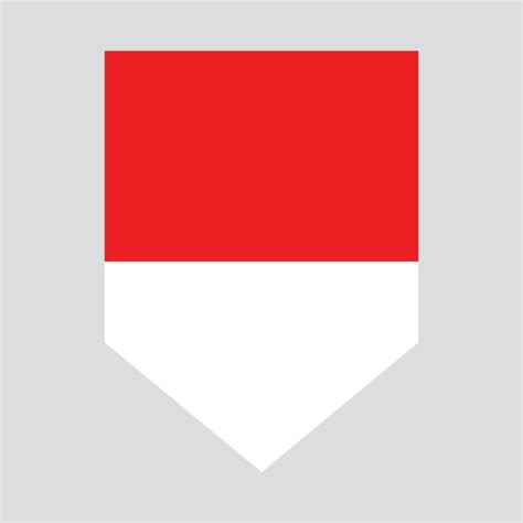Premium Vector Indonesia Flag In Shield Shape Frame