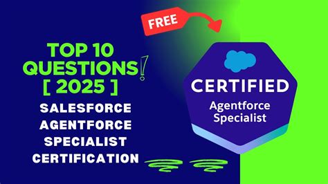 Salesforce Agentforce Specialist Certification Latest Questions And Answers 2025 Youtube