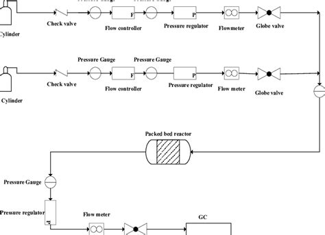 Schematic Diagram Of The Packed Bed Reactor For Conversion Of CO 2 To