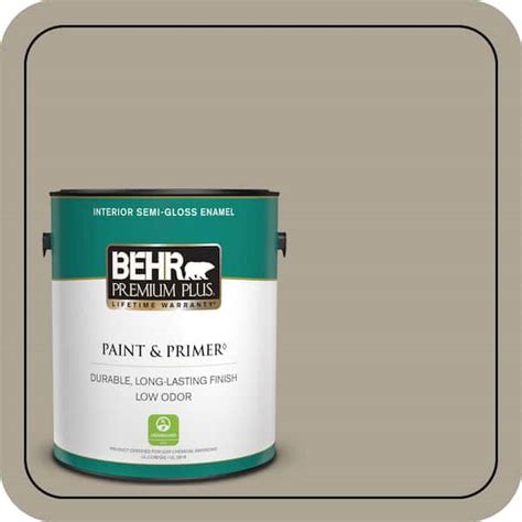 Behr Premium Plus 1 Gal Mq2 52 Roadside Semi Gloss Enamel Low Odor