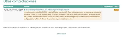 Error Unicode O Mysqlfullunicodesupport En Moodle Premiumhosting