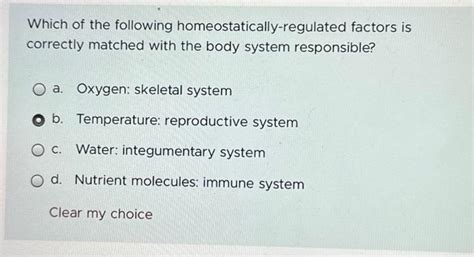 solved in a homeostatic control system which of the