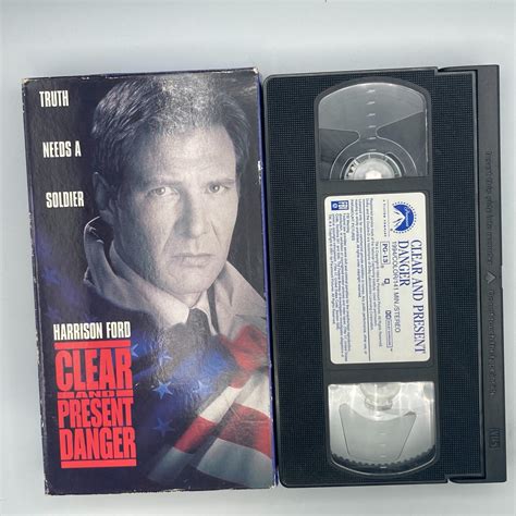 Clear And Present Danger 1994 Vhs Movie Paramount 1994 Jack Ryan