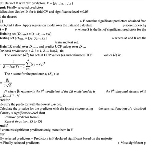 Methodology For Identifying Most Significant Predictors Download Scientific Diagram