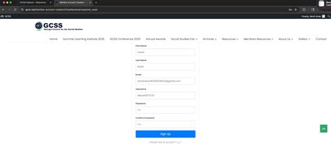 How To Create A Member Account For Explorer West Gcss