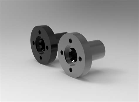 Autodesk Inventor 3d Cad Model Of Flanged Steel Spline Hub D1 50mm