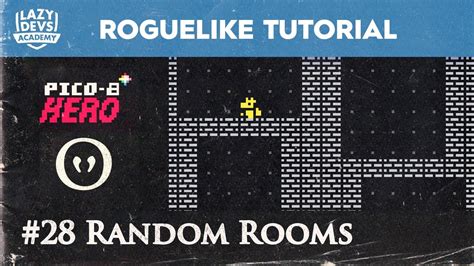 Making A Roguelike 28 Random Rooms Pico 8 Hero Youtube